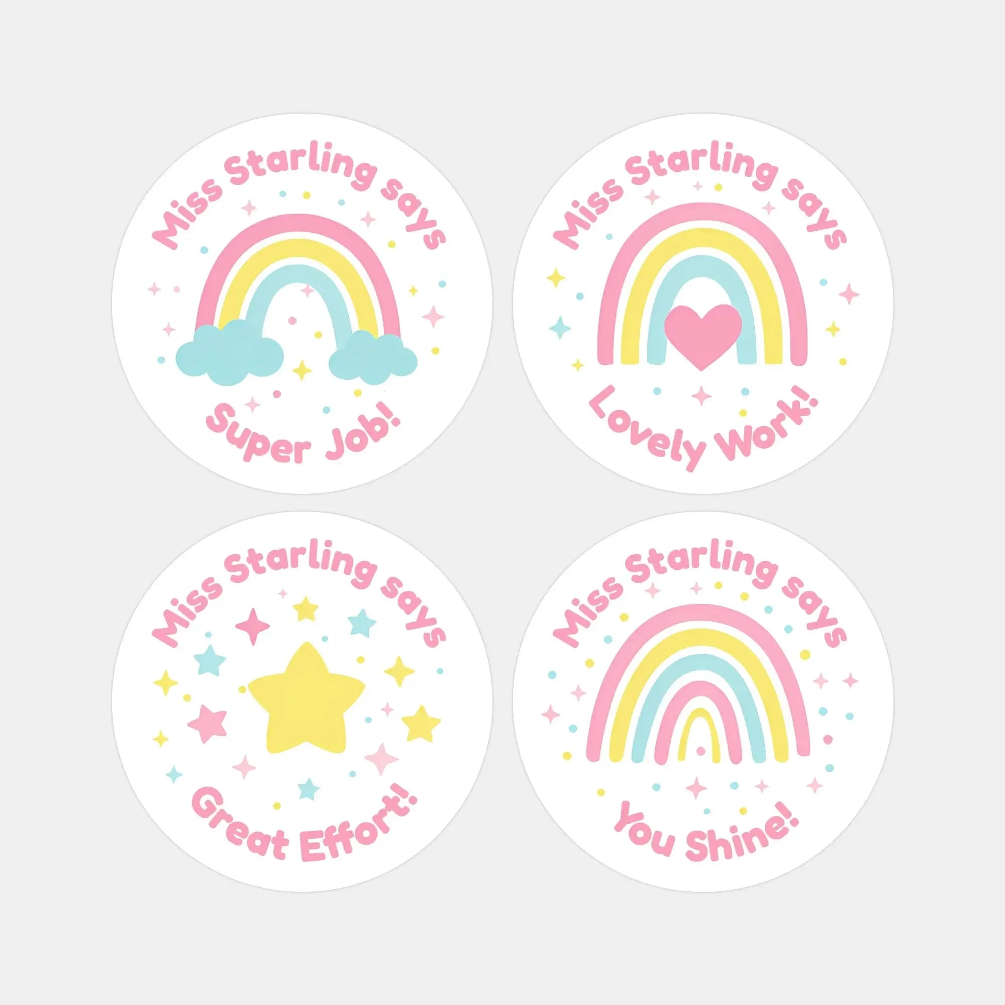 Personalised Reward Stickers Australia | Custom Teacher Praise Labels ...